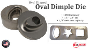 Round Dimple Die Set - Quick ID - Rogue Fabrication