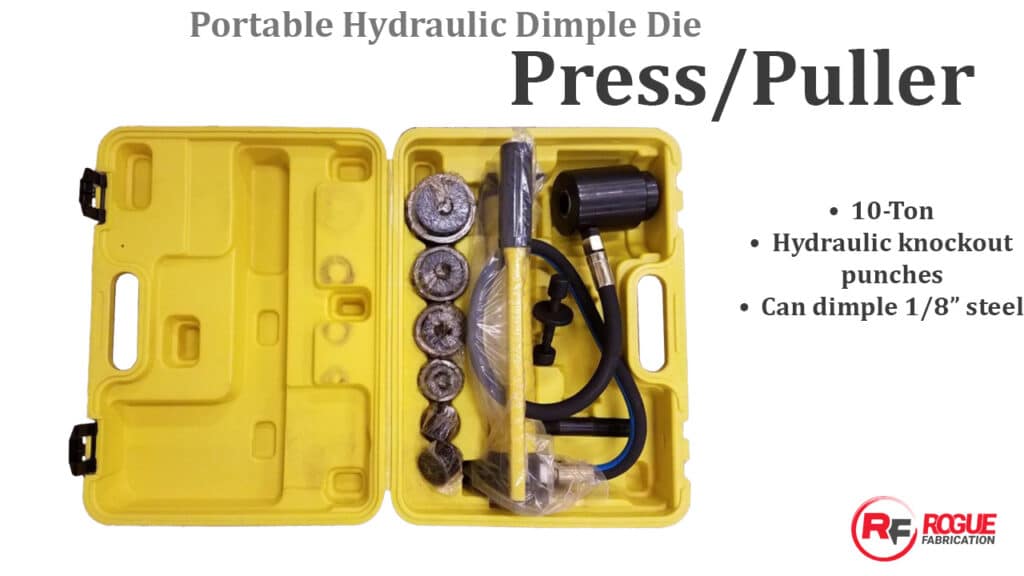 Press Brake, Shop Press, and Dimple Dies - Rogue Fabrication