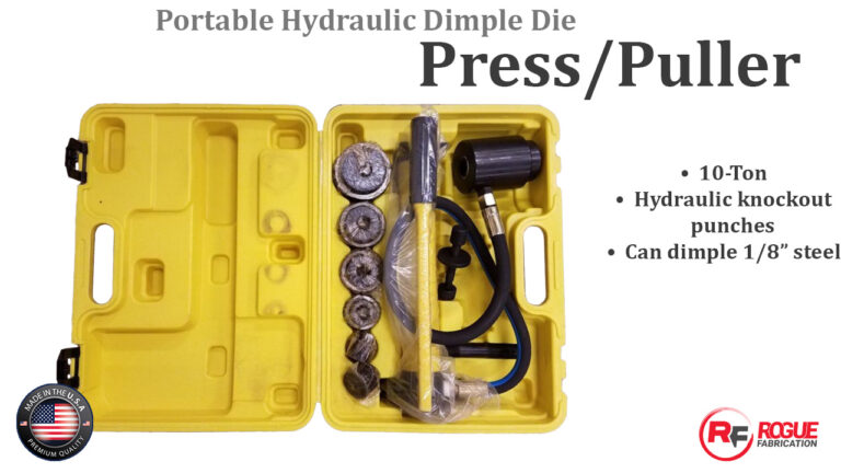 Press Brake, Shop Press, and Dimple Dies - Rogue Fabrication