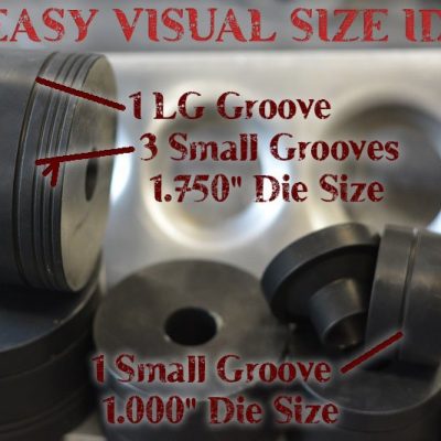 Round Dimple Die Set - Quick ID - Rogue Fabrication