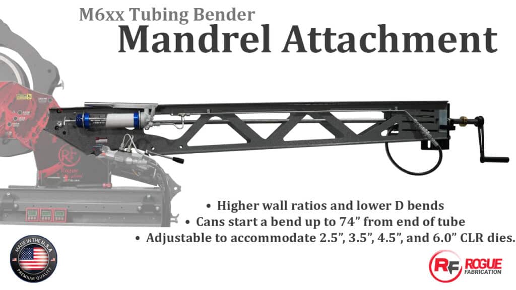 M600 Mandrel Tubing and Pipe Bender - Rogue Fab