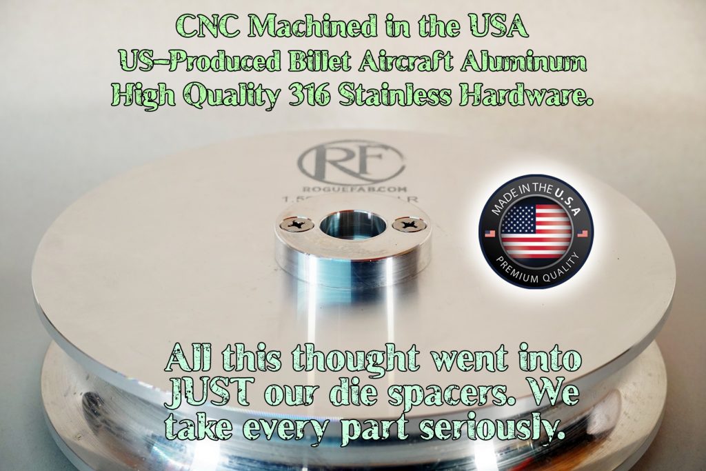 M600 Bolt-On Die Spacers - Rogue Fabrication