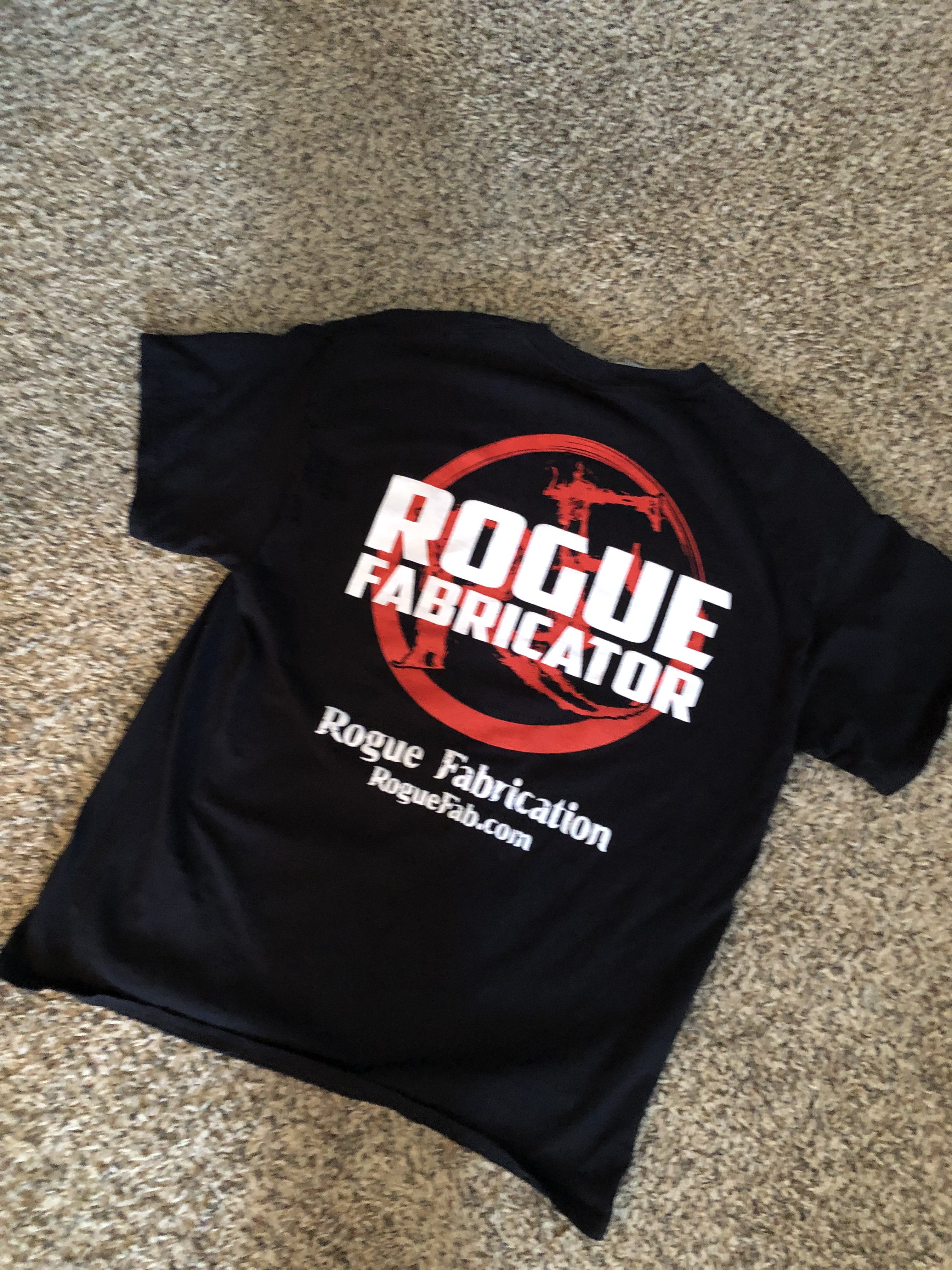 Rogue Fab T-Shirt - Rogue Fabricator (black) "SWAG" - Rogue Fabrication