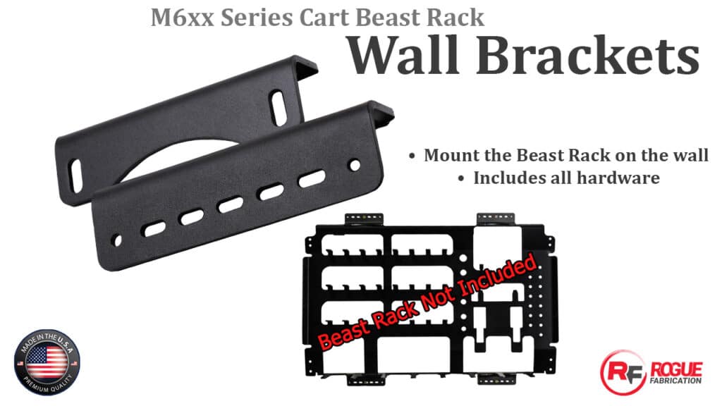 Wall Mount Brackets for Beast Rack - Rogue Fabrication