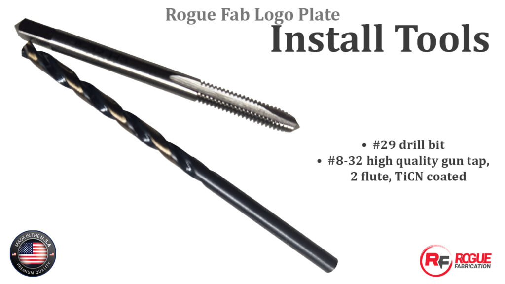 Logo Plate Install Tools - Rogue Fabrication