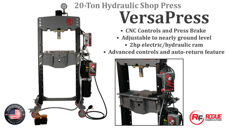 Press Brake, Shop Press, and Dimple Dies - Rogue Fabrication
